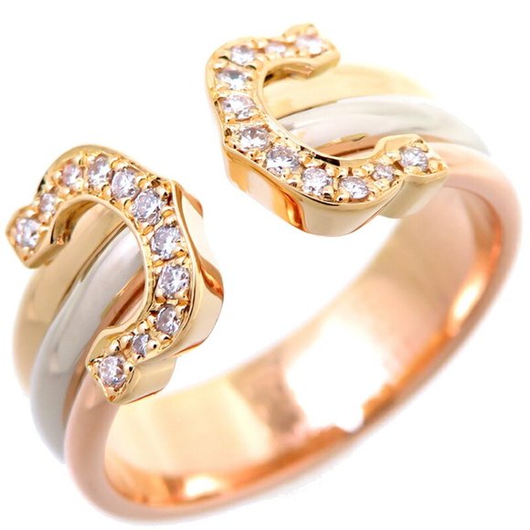 Cartier | Jewelry | Cartier 5 2c Diamond Ladies Ring 75 Yellow Gold ...